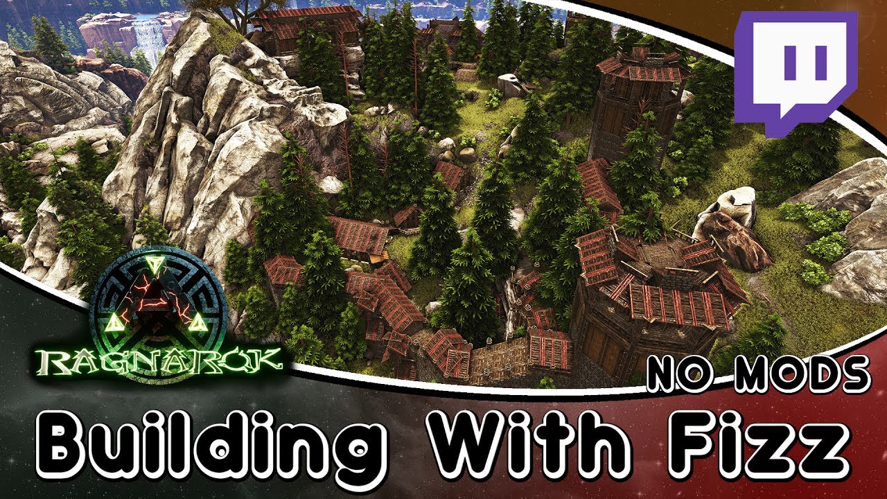 ARK: Building w/ Fizz Live :: Step by Step Ragnarok Viking Town Part2 ...