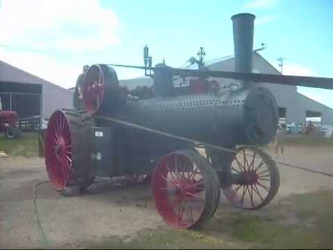 20hp Advance Rumely Universal sawing White Oak Log on 1880s vintage ...