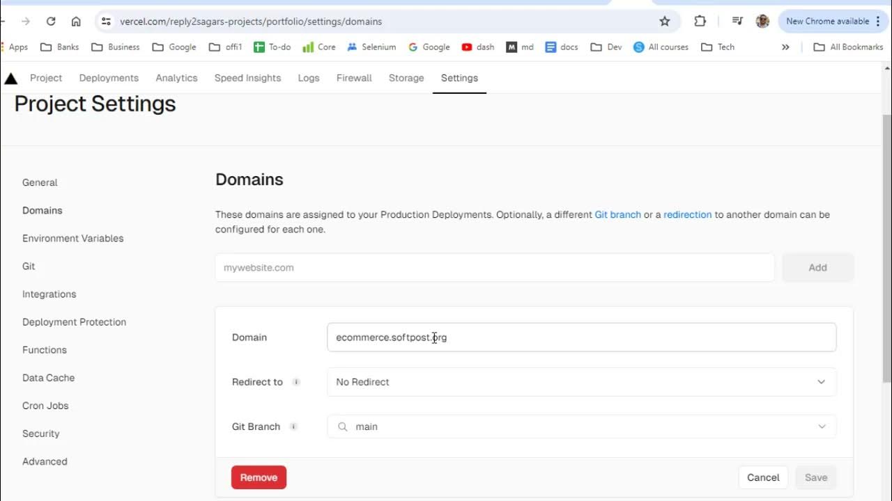 How to configure multiple subdomains for a website on vercel and cloudflare - YouTube