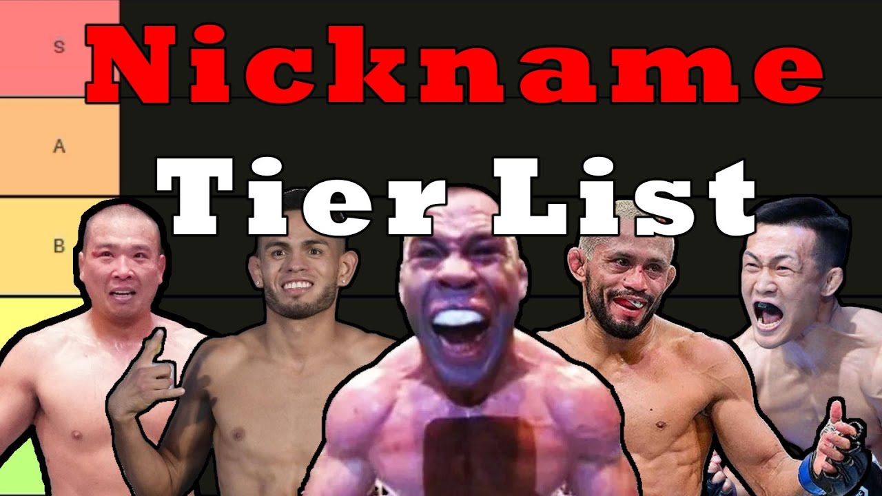 Ranking The Best & Worst Nicknames in UFC History (Tier List) - YouTube