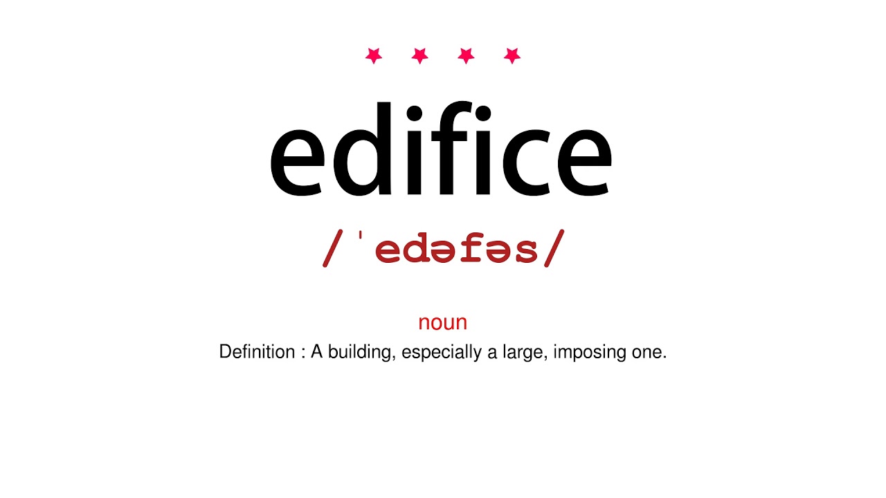 How to pronounce edifice - Vocab Today - YouTube