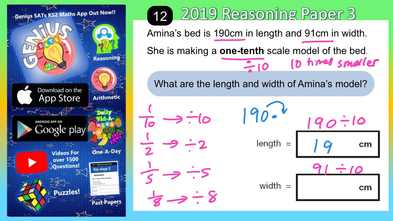 2019 Reasoning Paper 3 Q12 KS2 Maths SATs YouTube 2019-reasoning-paper-3-q12-ks2-maths-sats-youtube
