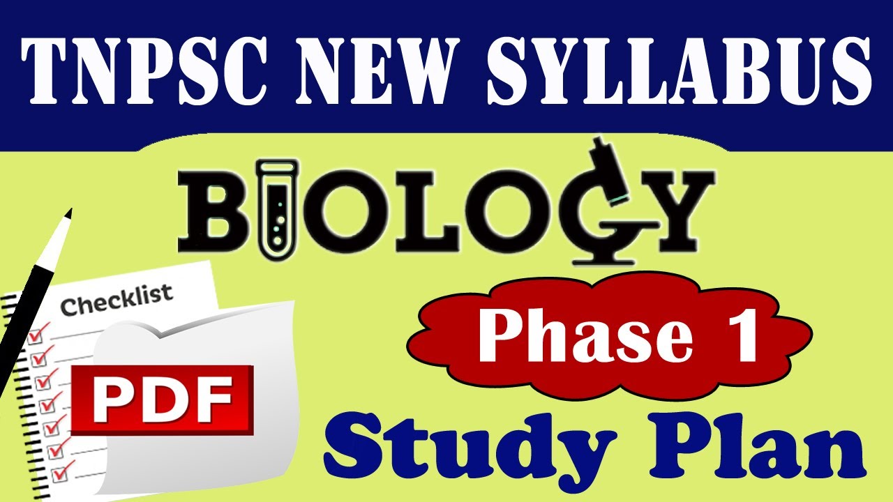 உயிரியல் | BIOLOGY - STUDY PLAN | TNPSC New Syllabus | Group 1/2/2A/4 ...