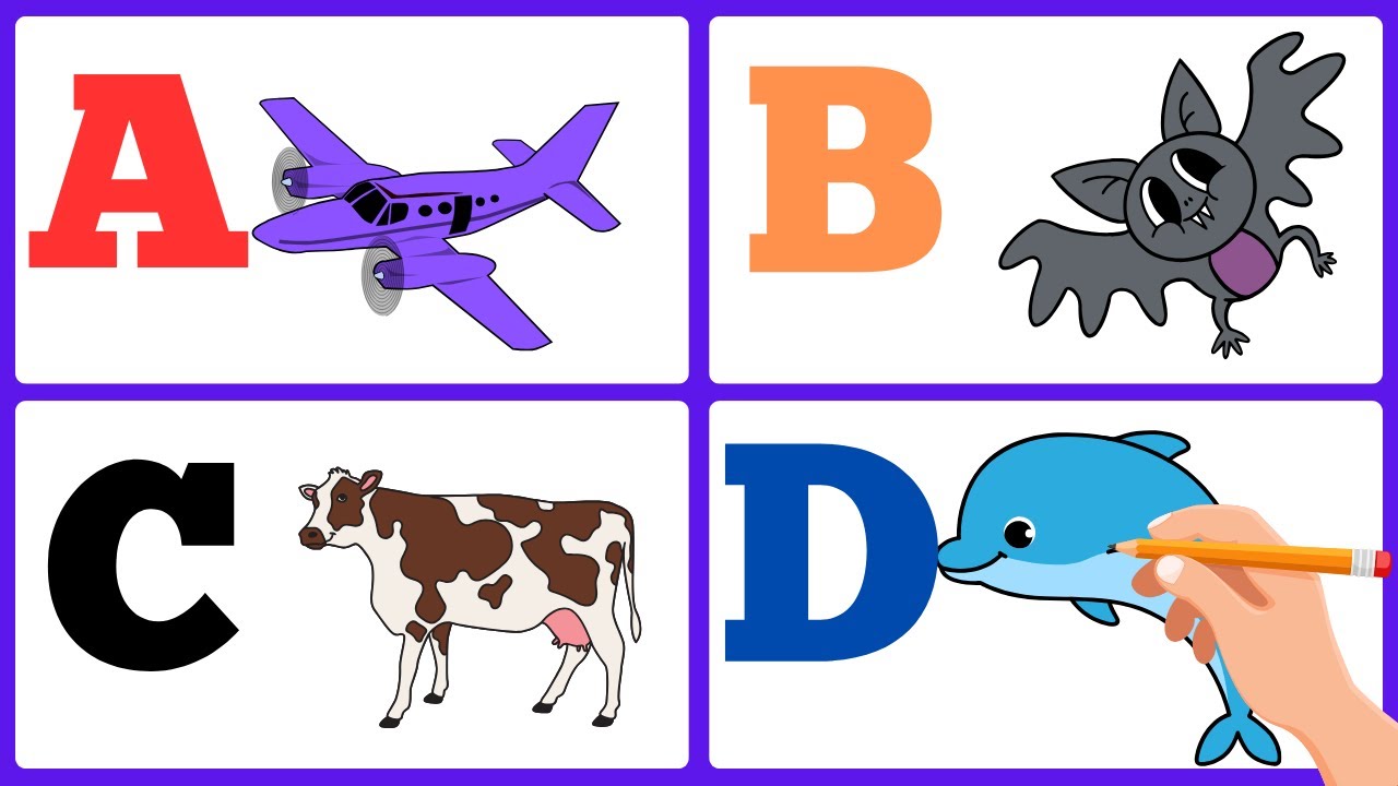 Fun and Easy Way to Learn English Alphabet with Drawing! | ABCD Live ...