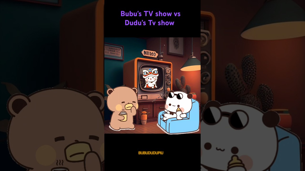Bubu's TV show vs Dudu's Tv show 🥰|| #bubududulove #peachugomu #shorts ...