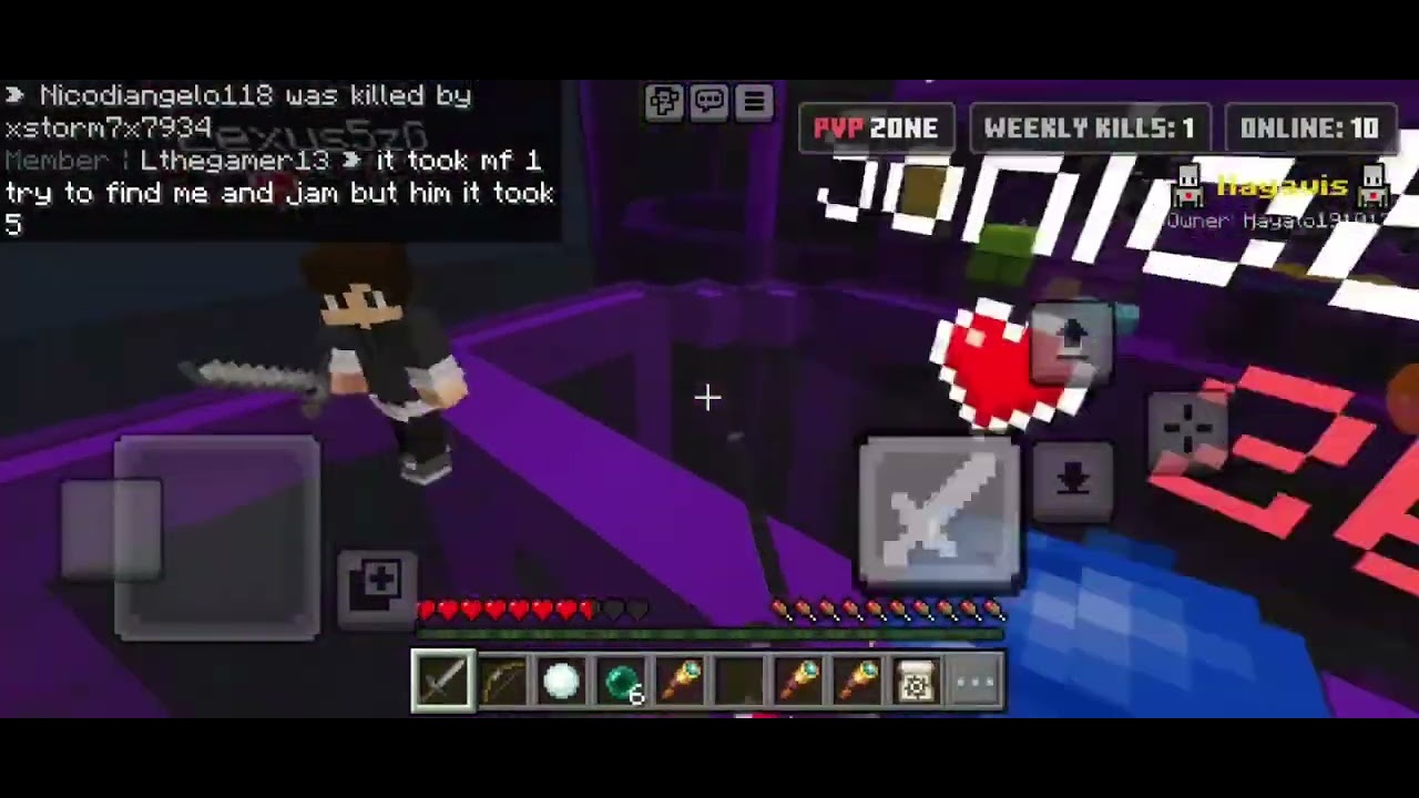 playing Minecraft mobile again - YouTube