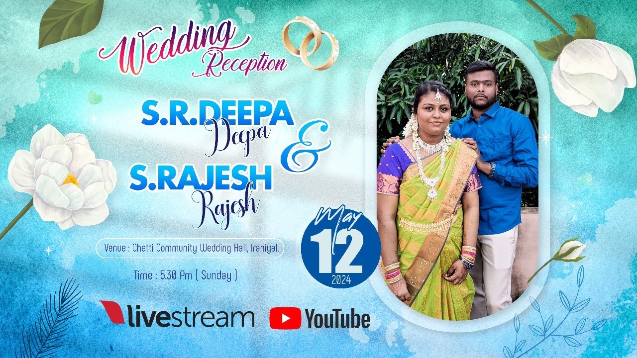 S.A.Deepa weds S.Rajesh | reception | Chetti community wedding hall ...
