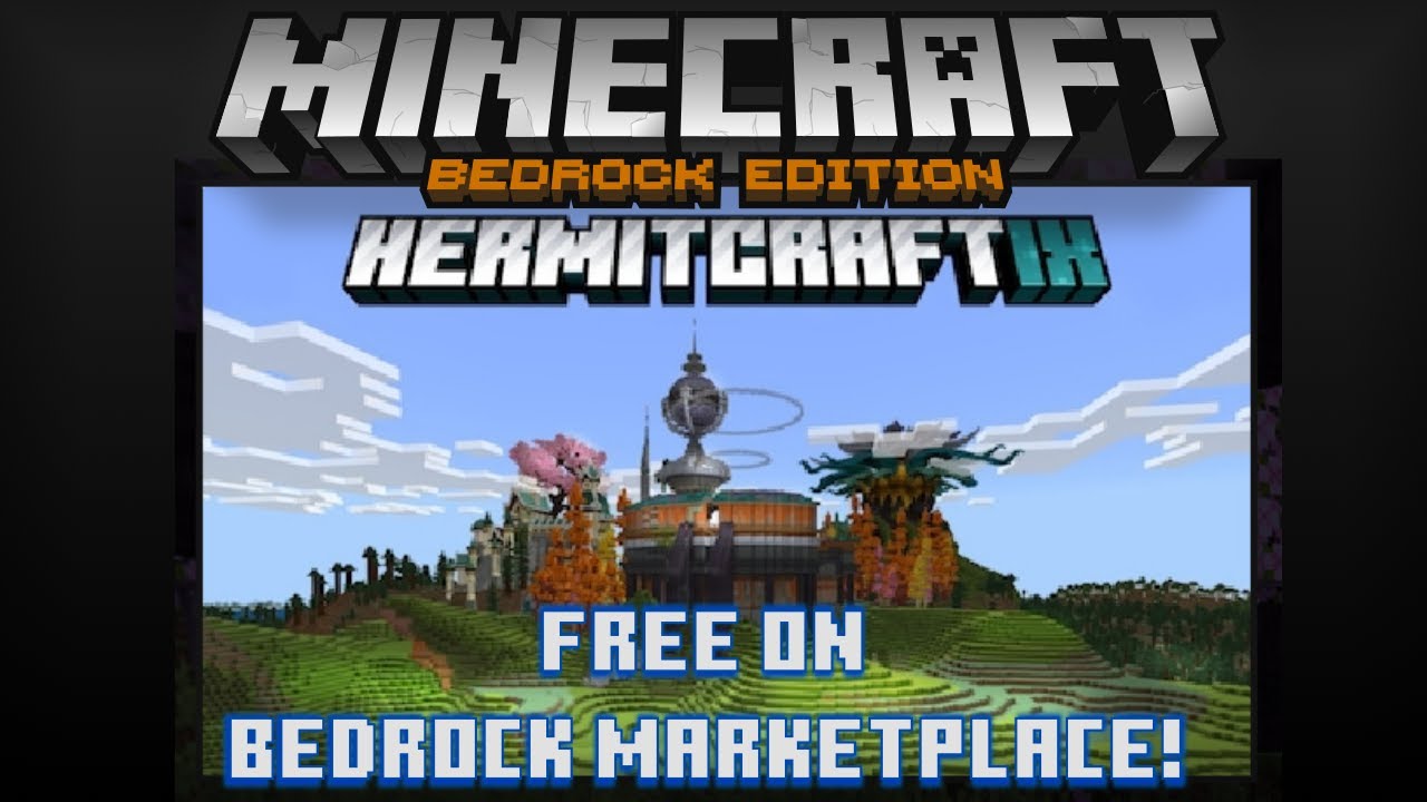 Hermitcraft 9 map Free on Minecraft Bedrock Marketplace! #minecraft # ...