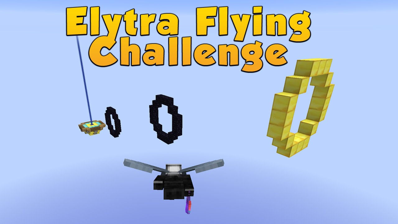 EL RETO DE VOLAR!! | Elytra Flying Challenge 1.9 - YouTube