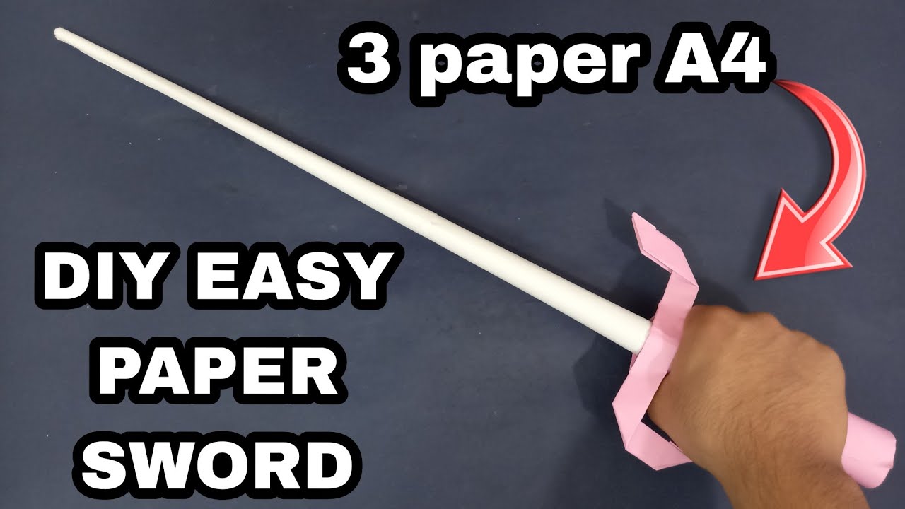 How To Make A Paper Sword Easy Tutorials YouTube how-to-make-a-paper-sword-easy-tutorials-youtube