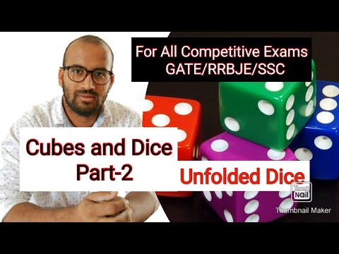 Cubes and Dice Part-2 || Unfolded Dice || Aptitude in English ...