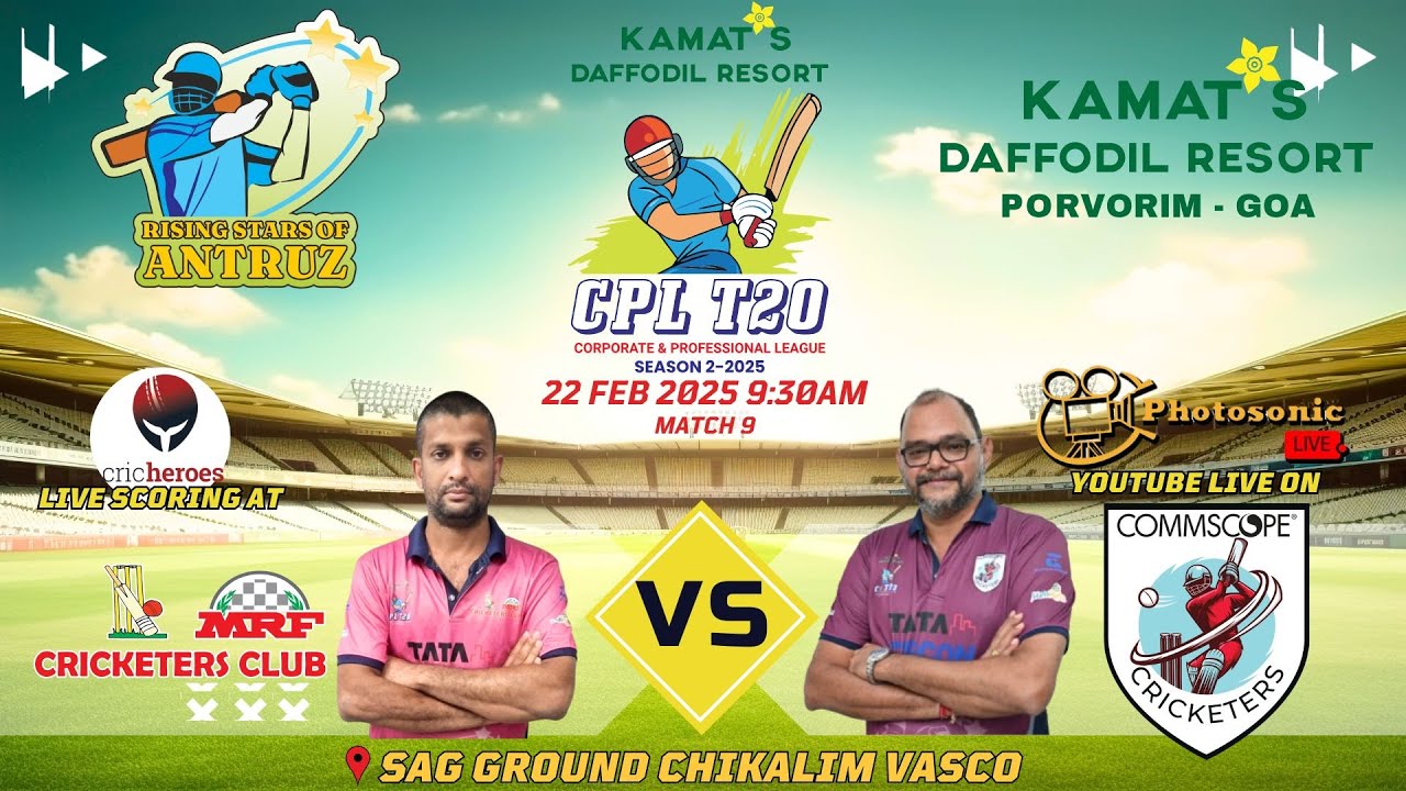 LIVE | CPL T-20 2025 | MATCH NO 9 | COMMSCOPE CRICKETERS vs MRF ...
