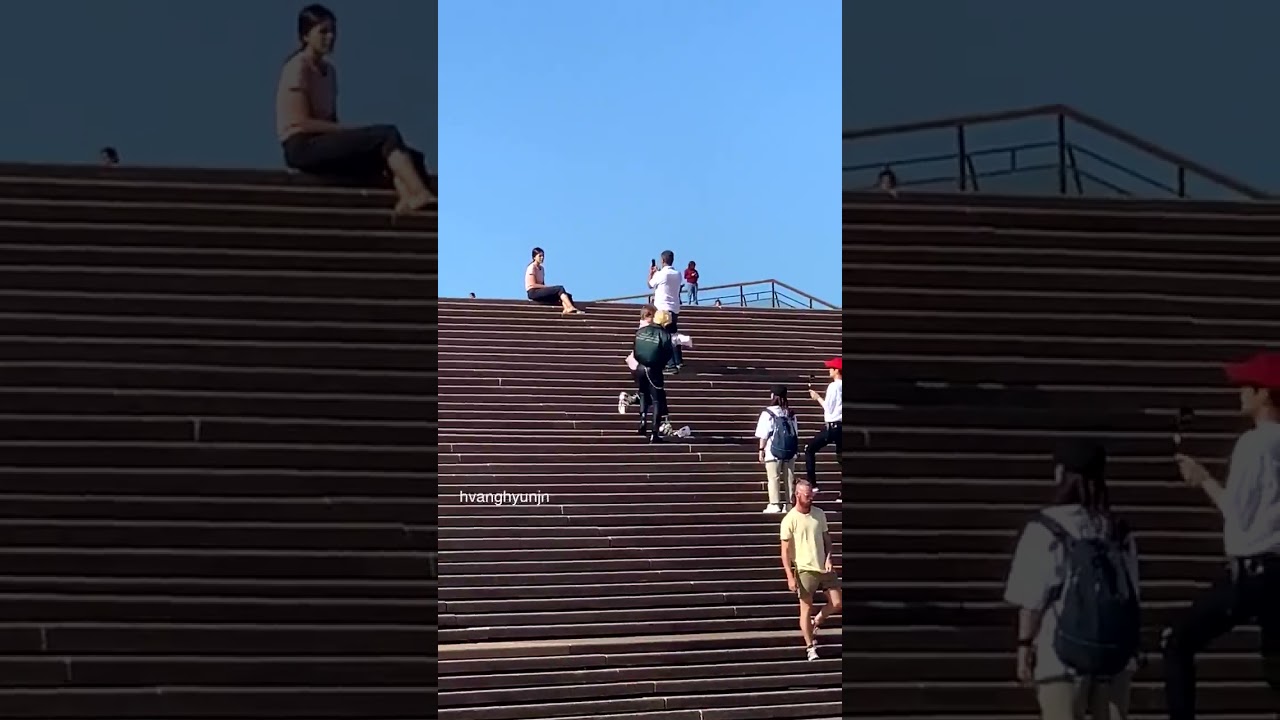 bang chan helping a poor dancer in australia - YouTube