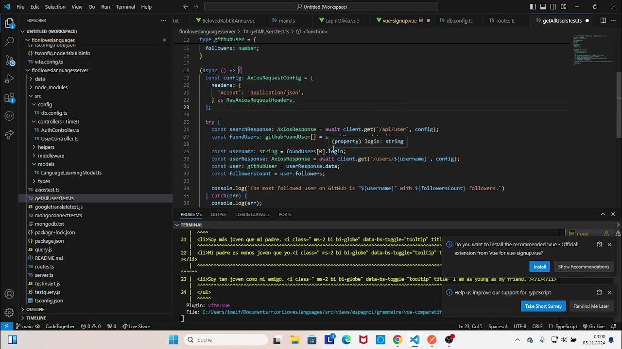 Implement Sign up and Login in the back-and frontend in a web application Part 4 - YouTube