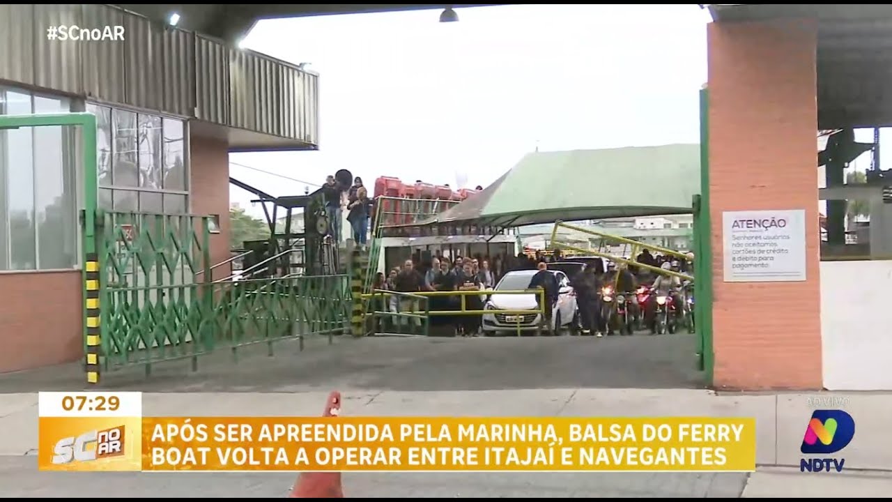 Balsa do ferry boat entre Itajaí e Navegantes volta à ativa após ...