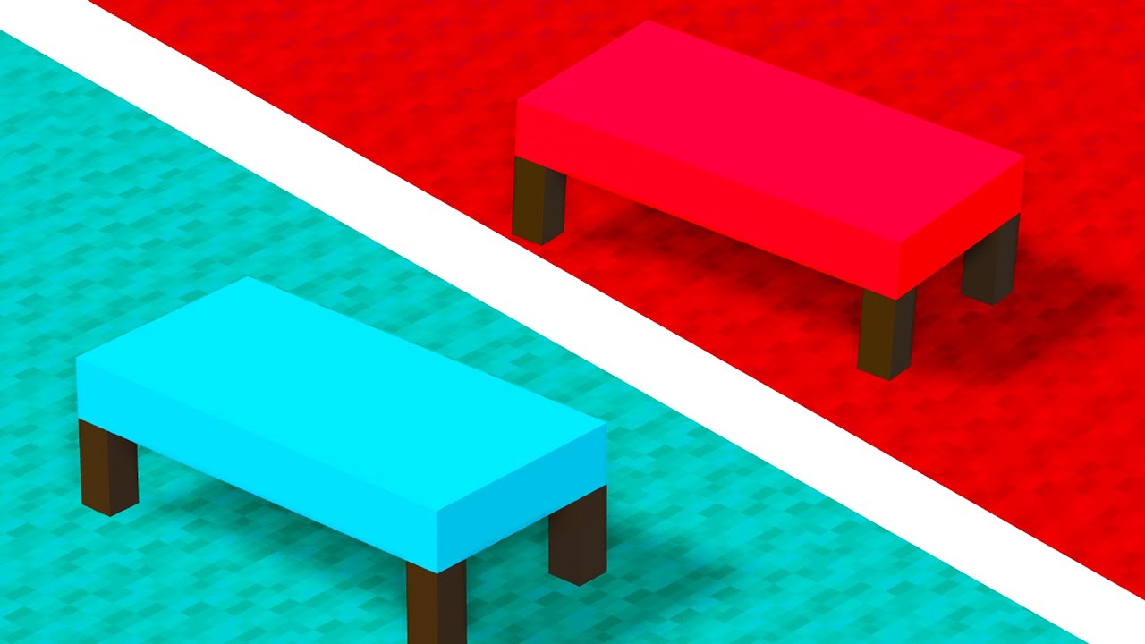 RED Base vs BLUE Base.. (Bedwars) - YouTube
