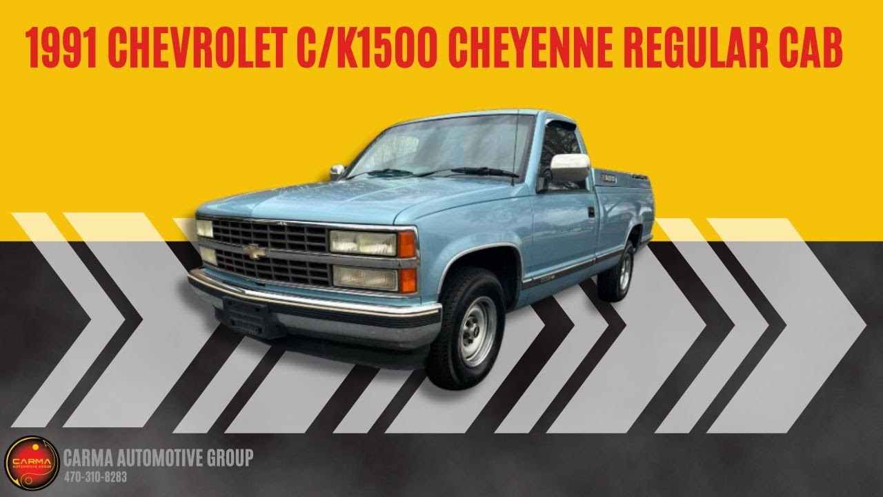 1991 Chevrolet CK1500 Cheyenne Regular Cab - YouTube
