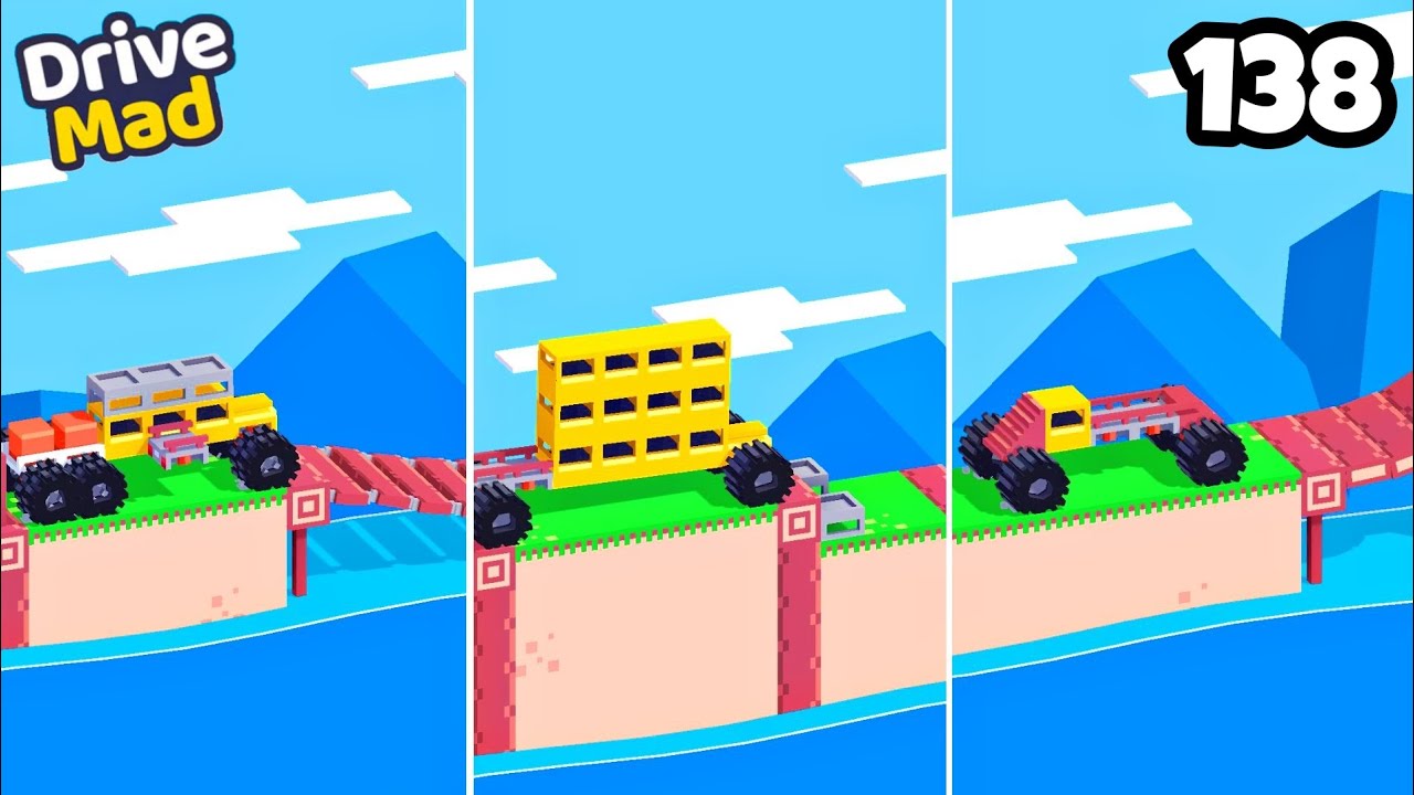 [DRIVE MAD PART-138] DRIVE CARS GAME IN FANCADE 1 TO 10 LEVEL GAMEPLAY ...
