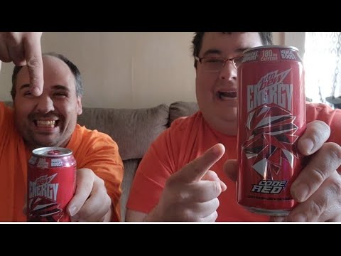 Mtn Dew Energy Code Red Drink Review - YouTube