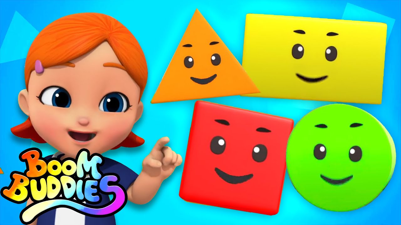 Shapes Song | Learn Shapes with Boom Buddies | Nursery Rhymes and Baby ...