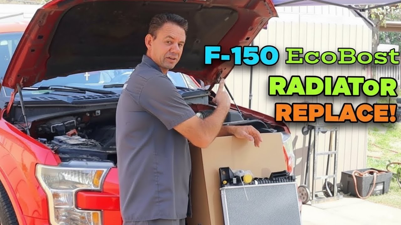 2015 And Newer Ford F150 Eco-Boost Radiator Replacement - YouTube