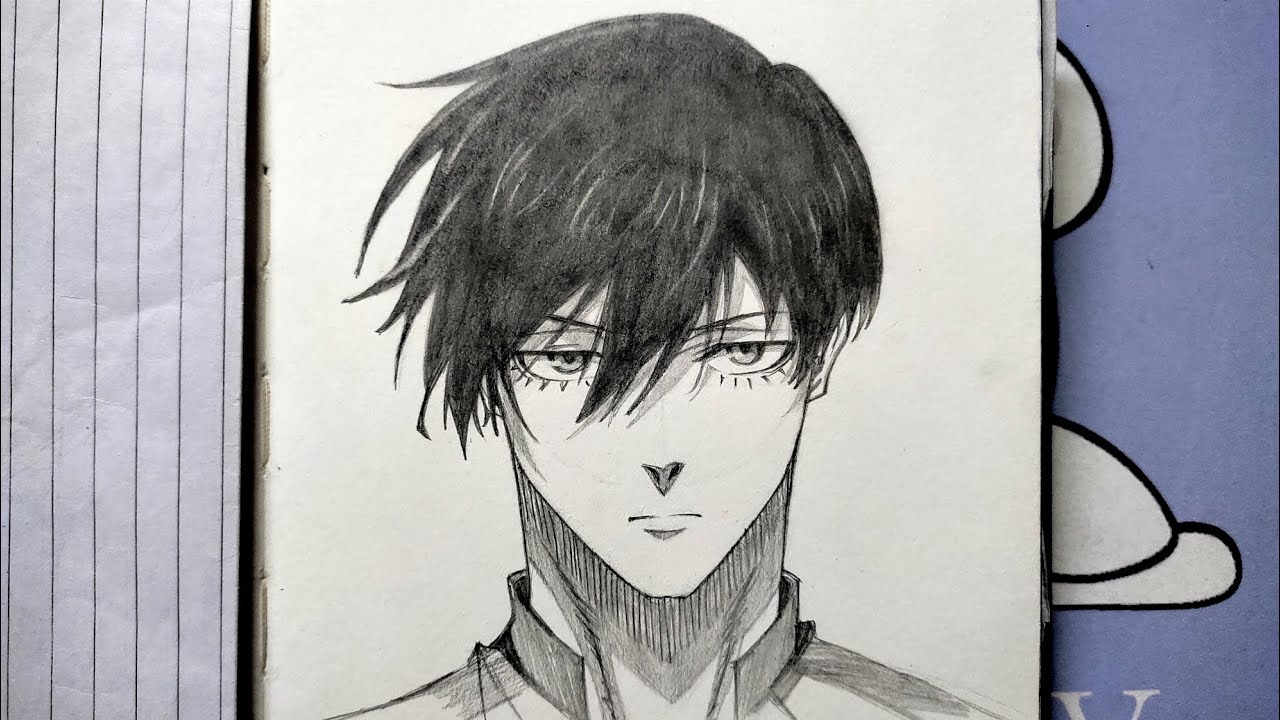 How to draw RIN ITOSHI from BLUE LOCK | Easy Anime drawing for ...