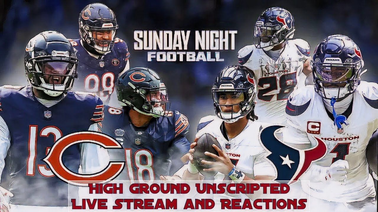 SNF CHICAGO BEARS VS HOUSTON TEXANS LIVESTREAM AND REACTIONS (HGU ...