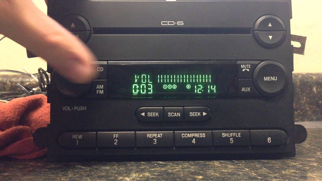 ford factory 6 disc changer radio for sale - YouTube