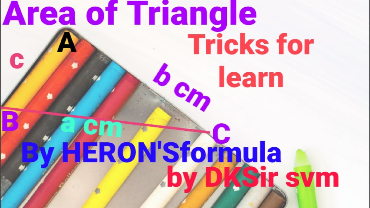 Area of Triangle /for all classes 6th to 12th/get all formula of ...