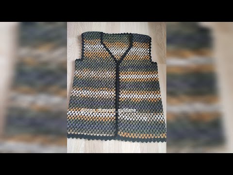 42 beden çıtı pıtı yelek hızlı anlatımı ve kenar oyası #citipitiyelek #keşfet #yelek #tigisi #elisi