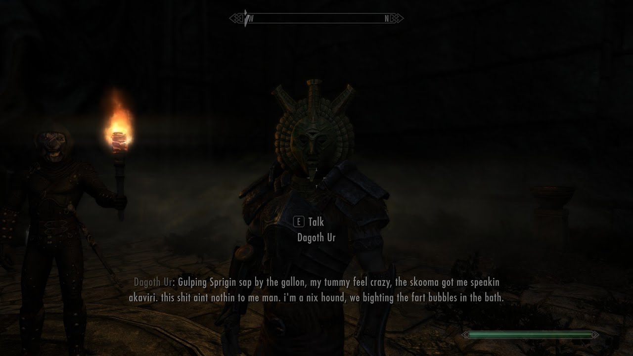 Skyrim SE Dagoth Ur follower mod - YouTube