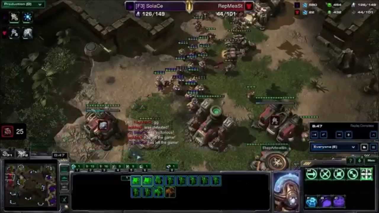 Team gravity - SC2 - LOTV - Puck (P) vs Semper (T) on Bridgehead LE ...