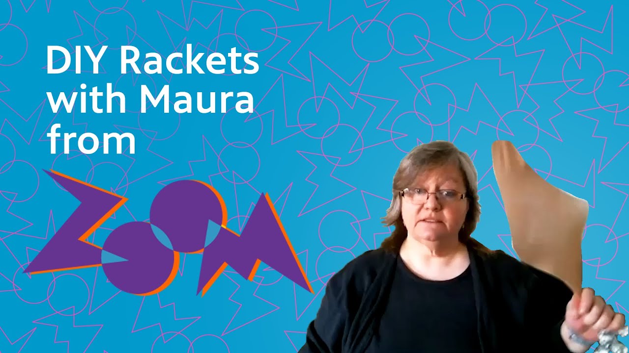 Maura Makes A Coat Hanger Tennis Racket - ZOOM Into Action - YouTube