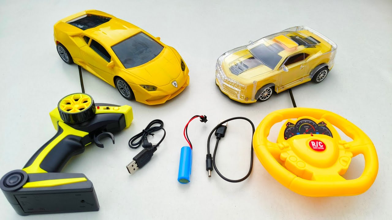 transparent 3D lighting RC car and Lamborghini racing RC car unboxing ...