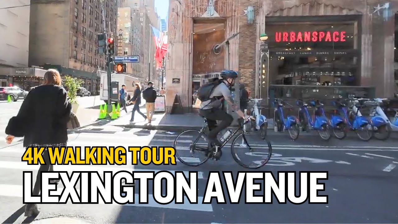 Lexington Avenue, Manhattan - [4K] NEW YORK CITY walking tour - YouTube