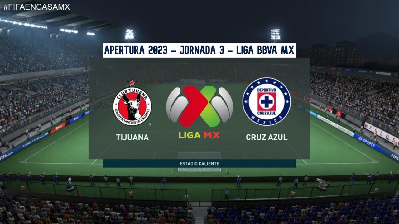 Tijuana vs Cruz azul J3 | LIGA BBVA MX Apertura 2023 | #fifa22 - YouTube