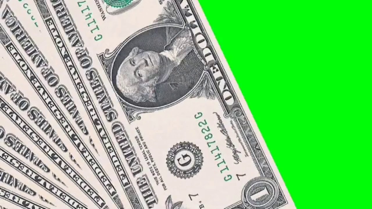 Free Video - Transition - Paper money - Green screen effect - No ...