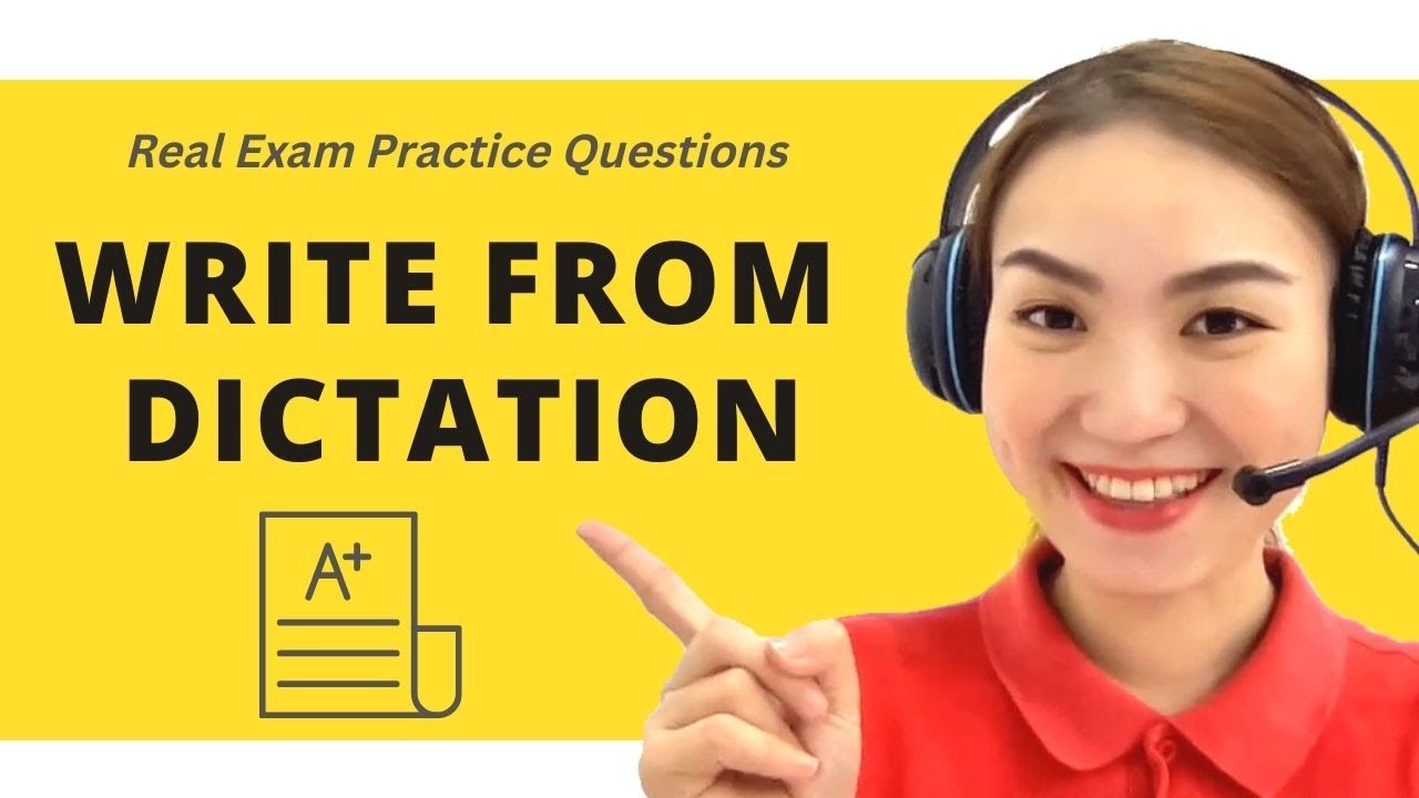 Write from Dictation - Real Exam Questions PTE Practice 2022 - YouTube