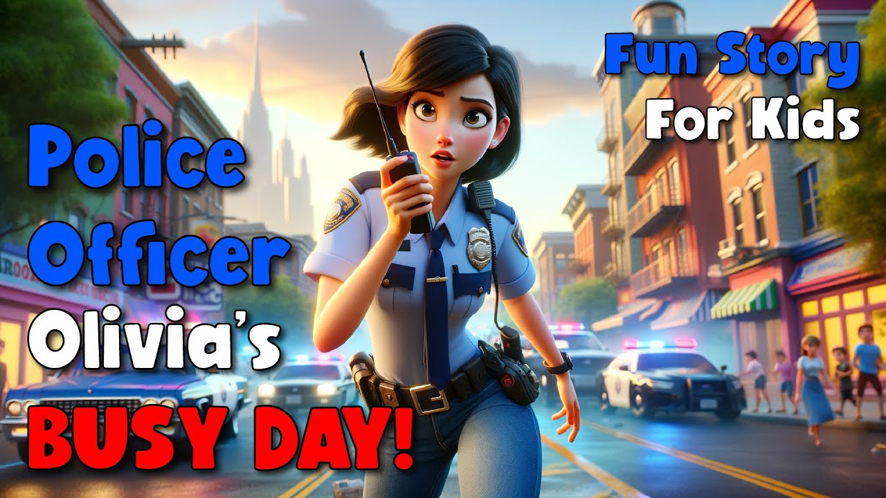 Police Officer Olivia's Busy Day | Stories for Kids in English ...