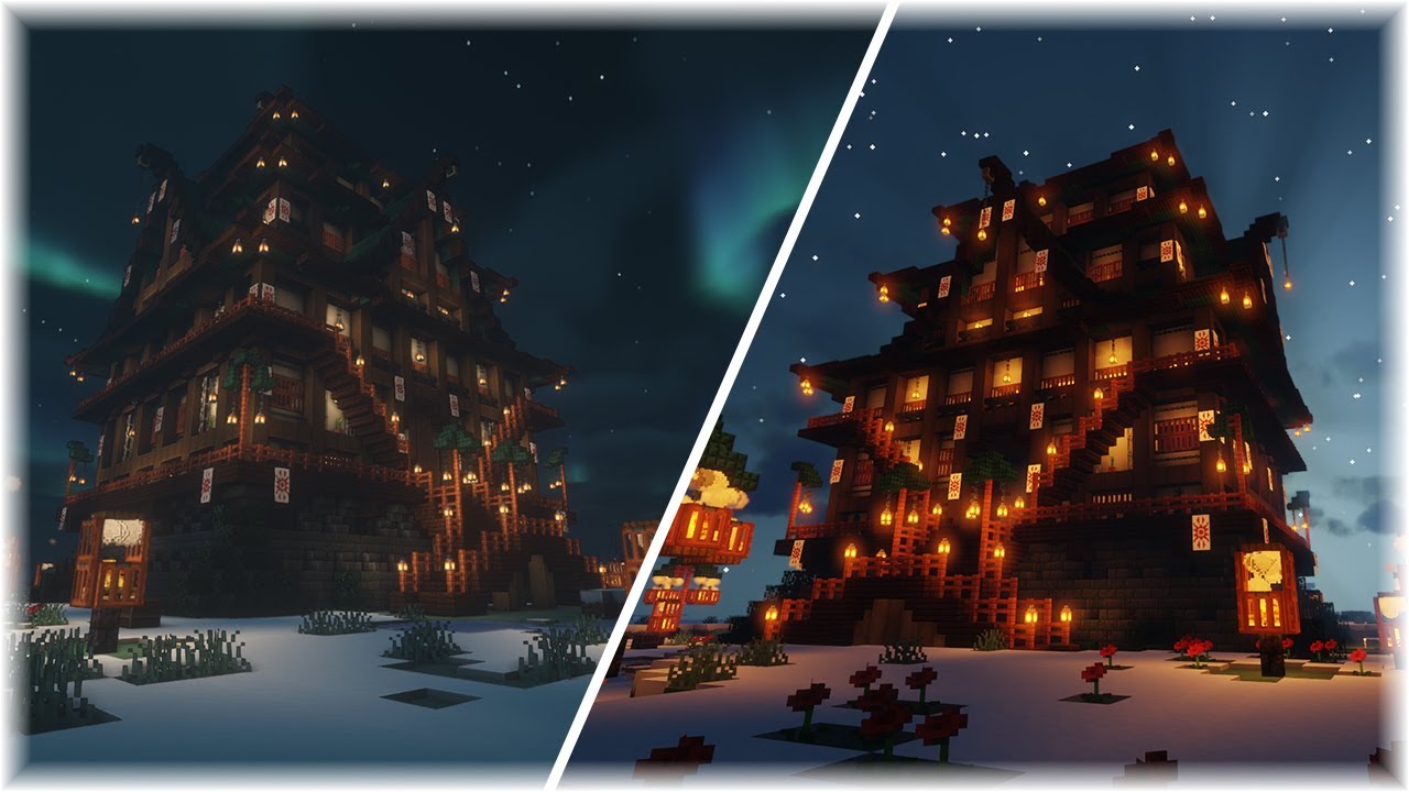 Age of Empires 2 X Minecraft - Japanese Castle - Build Showcase - YouTube