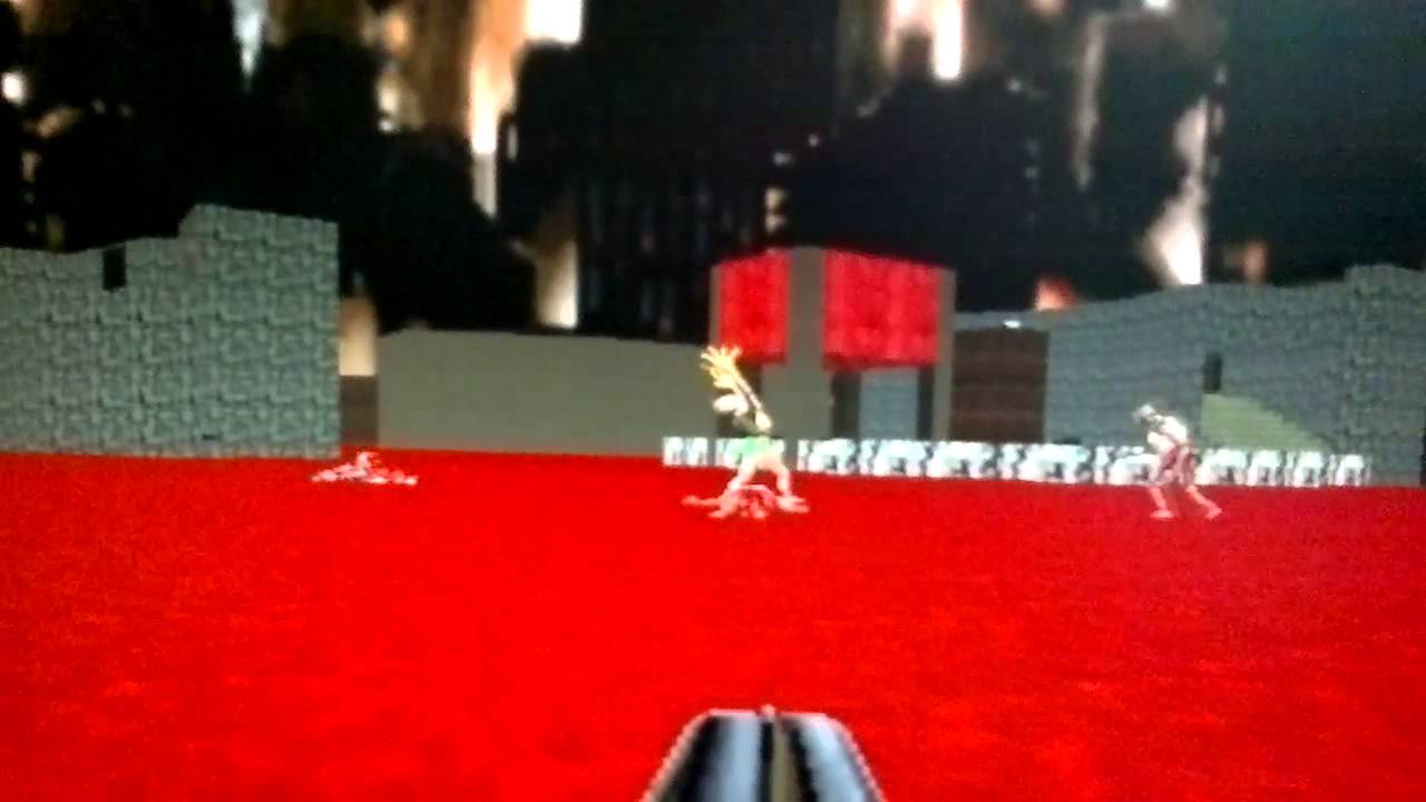 Doom Monster Fights - Fight 3 : Arch-Vile vs. 2 Revenants - YouTube