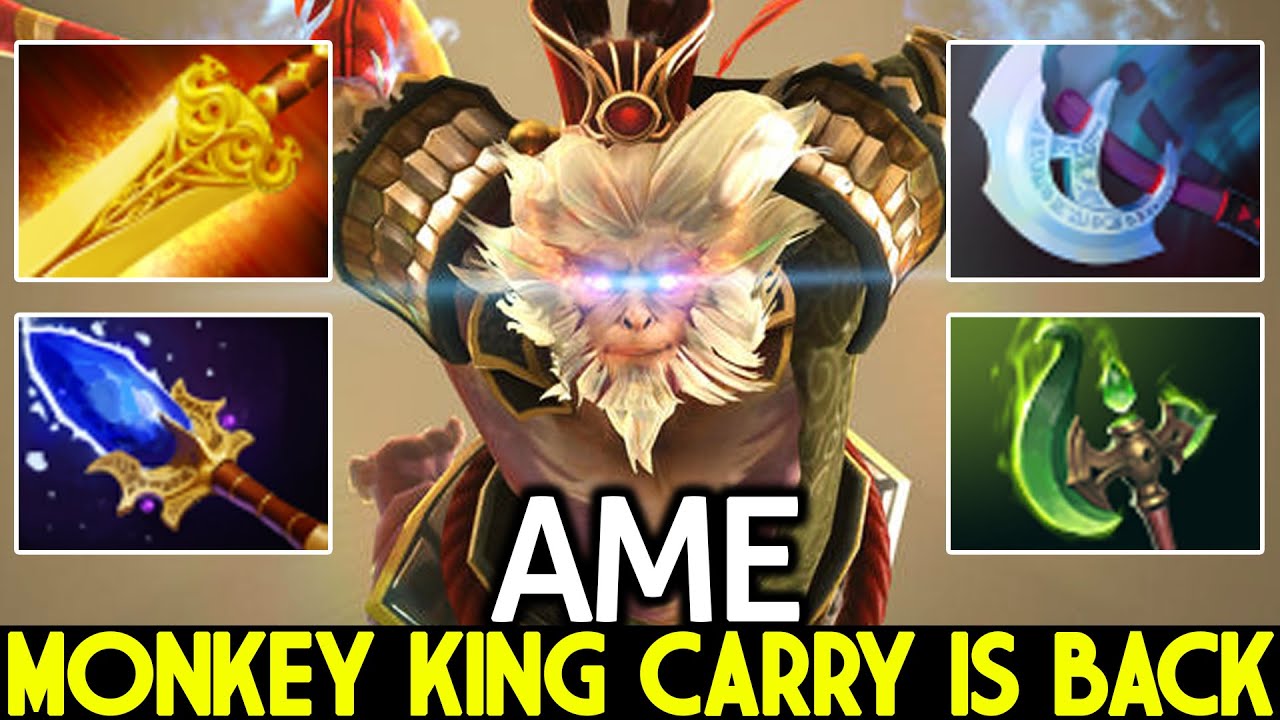 AME [Monkey King] MK Carry is Back! No Mercy 18 Kills Dota 2 - YouTube