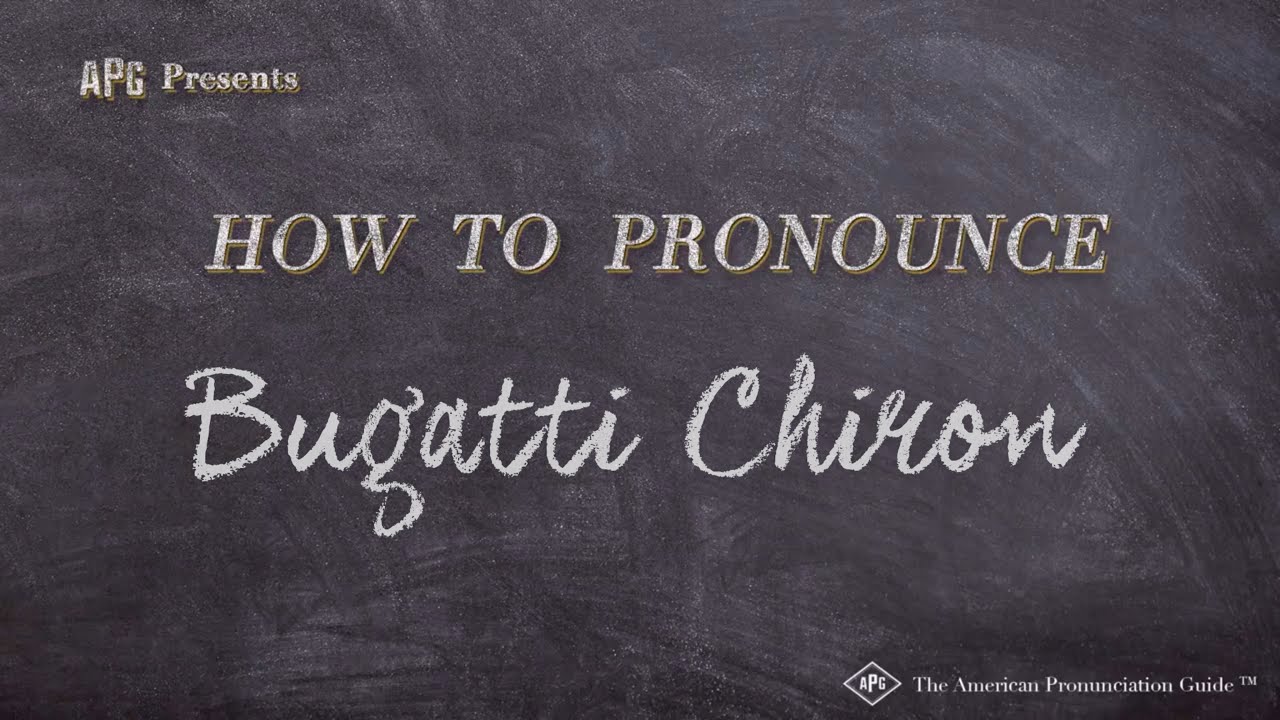 How to Pronounce Bugatti Chiron (Real Life Examples!) - YouTube