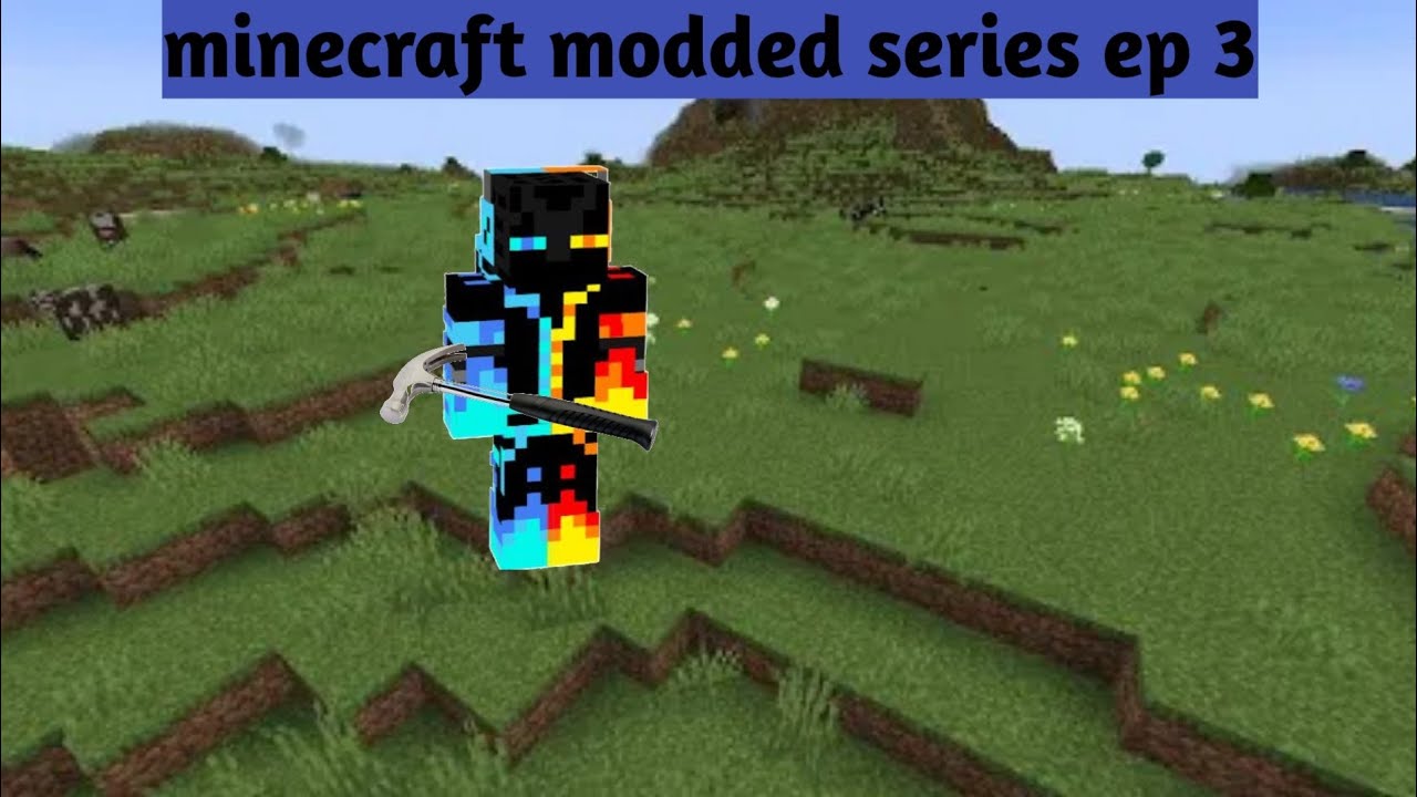 minecraft modded series 1 ep 3 we started our house - YouTube