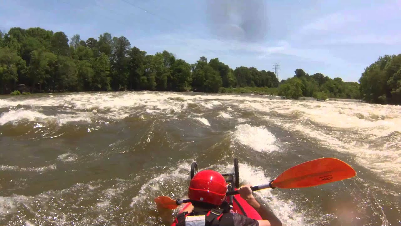 Lower Saluda River Millrace Rapid 10kcfs with Josh - YouTube