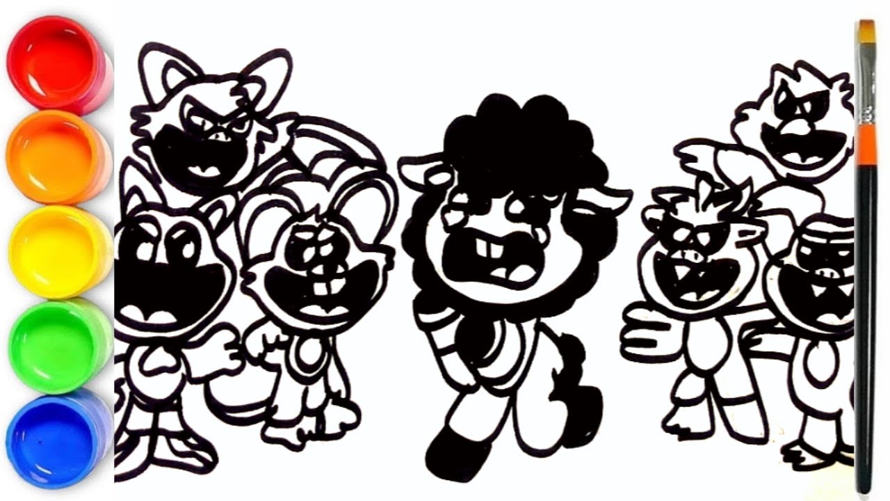 How to draw Nightmare Critters | Drawing Poppy Playtime | Nightmare ...