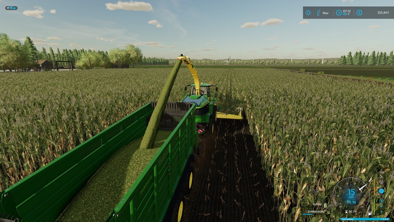 FS 22 The Western Wilds * 71 * Chaffing Corn with new John Deere 9900i ...
