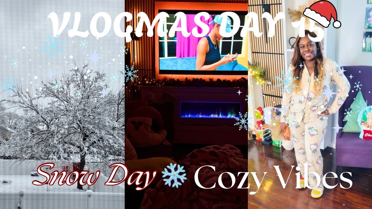 VLOGMAS DAY 15 | Snow Day ️ Cozy Cooking, Family Time & Jamaican Movie ...