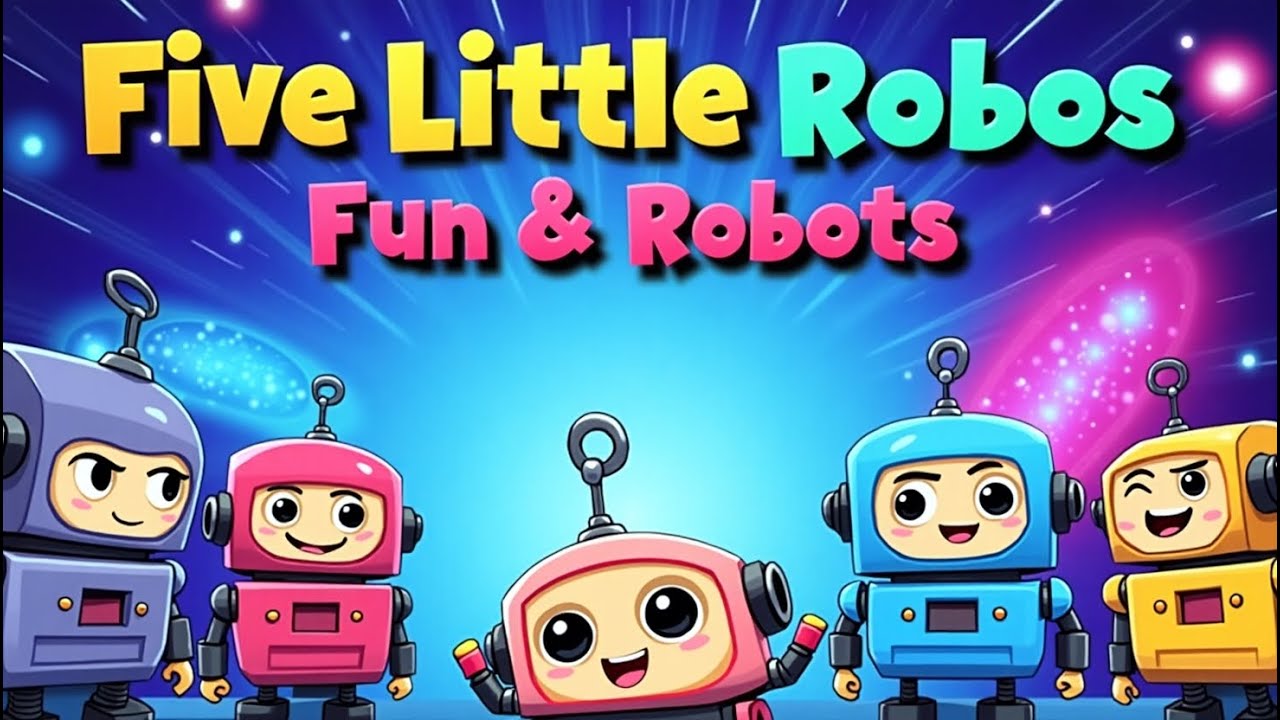 Five Little Monkeys Jumping On The Bed | Part 2 - The Robot Monkeys ...