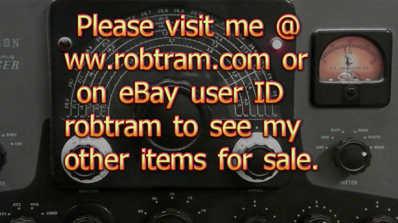 Johnson Viking Ranger Transmitter - YouTube